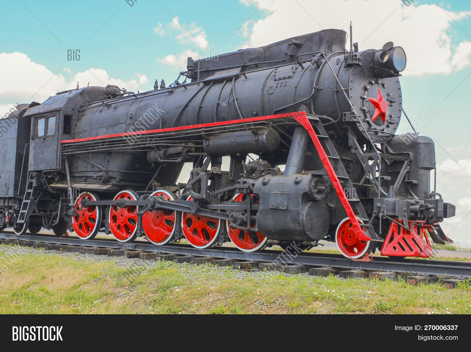 Old Soviet Locomotive Image & Photo (Free Trial) | Bigstock