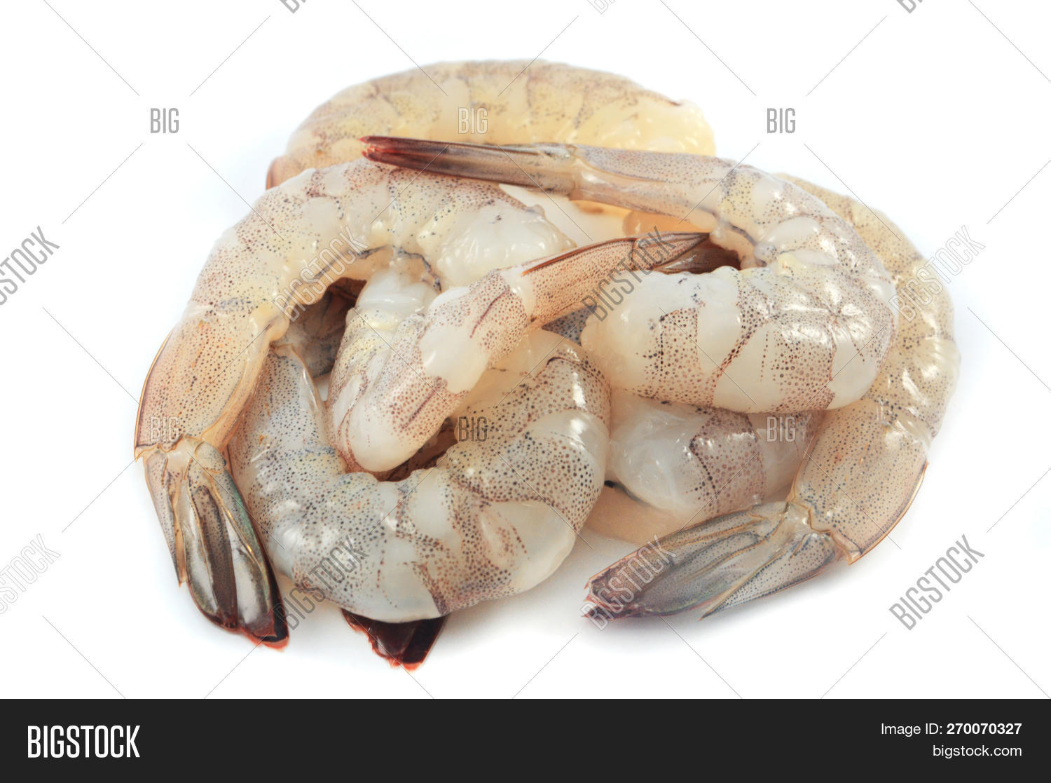 Fresh Shrimp Isolated Image & Photo (Free Trial) | Bigstock