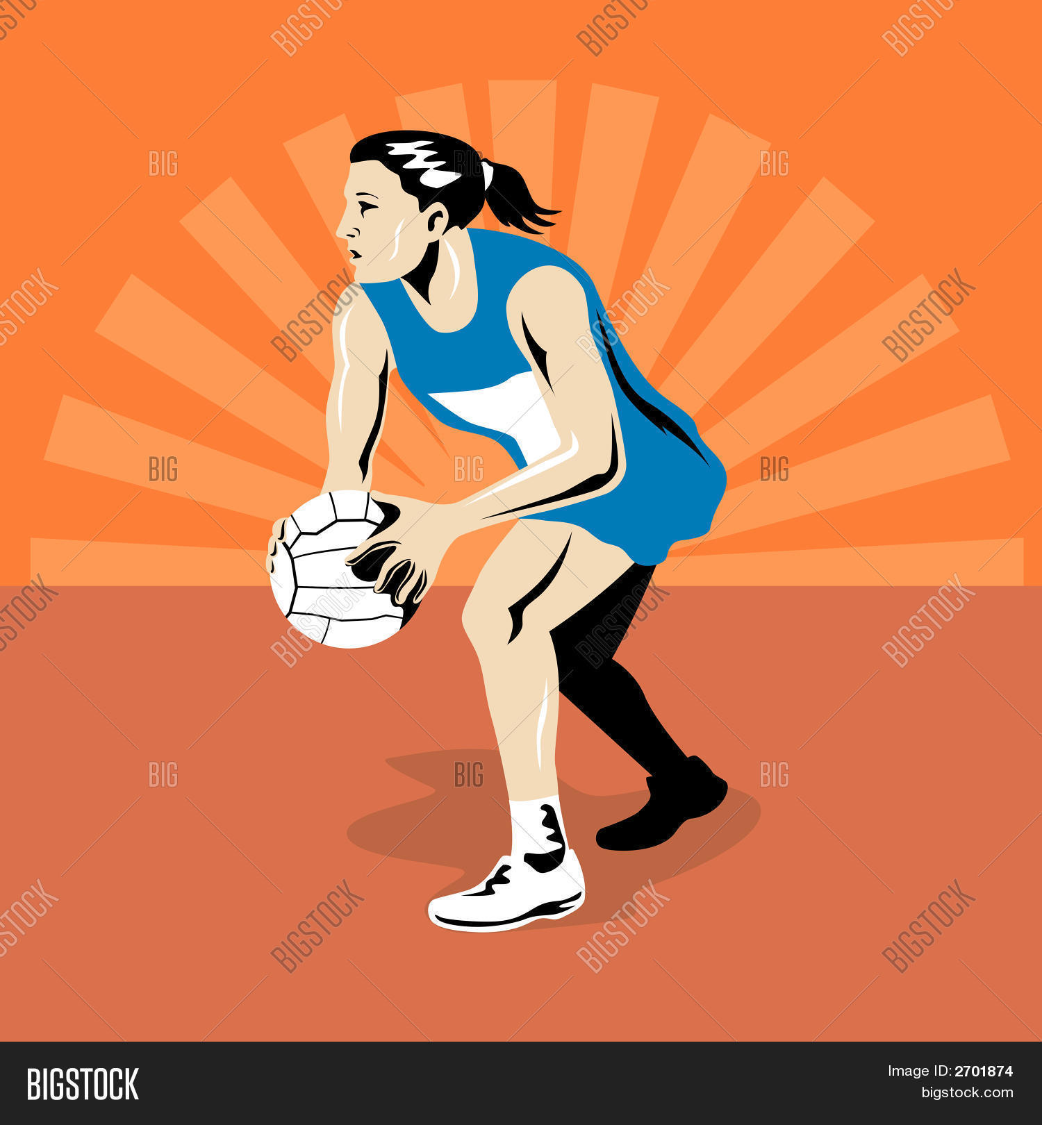 Netball Player About Vector & Photo (Free Trial) | Bigstock