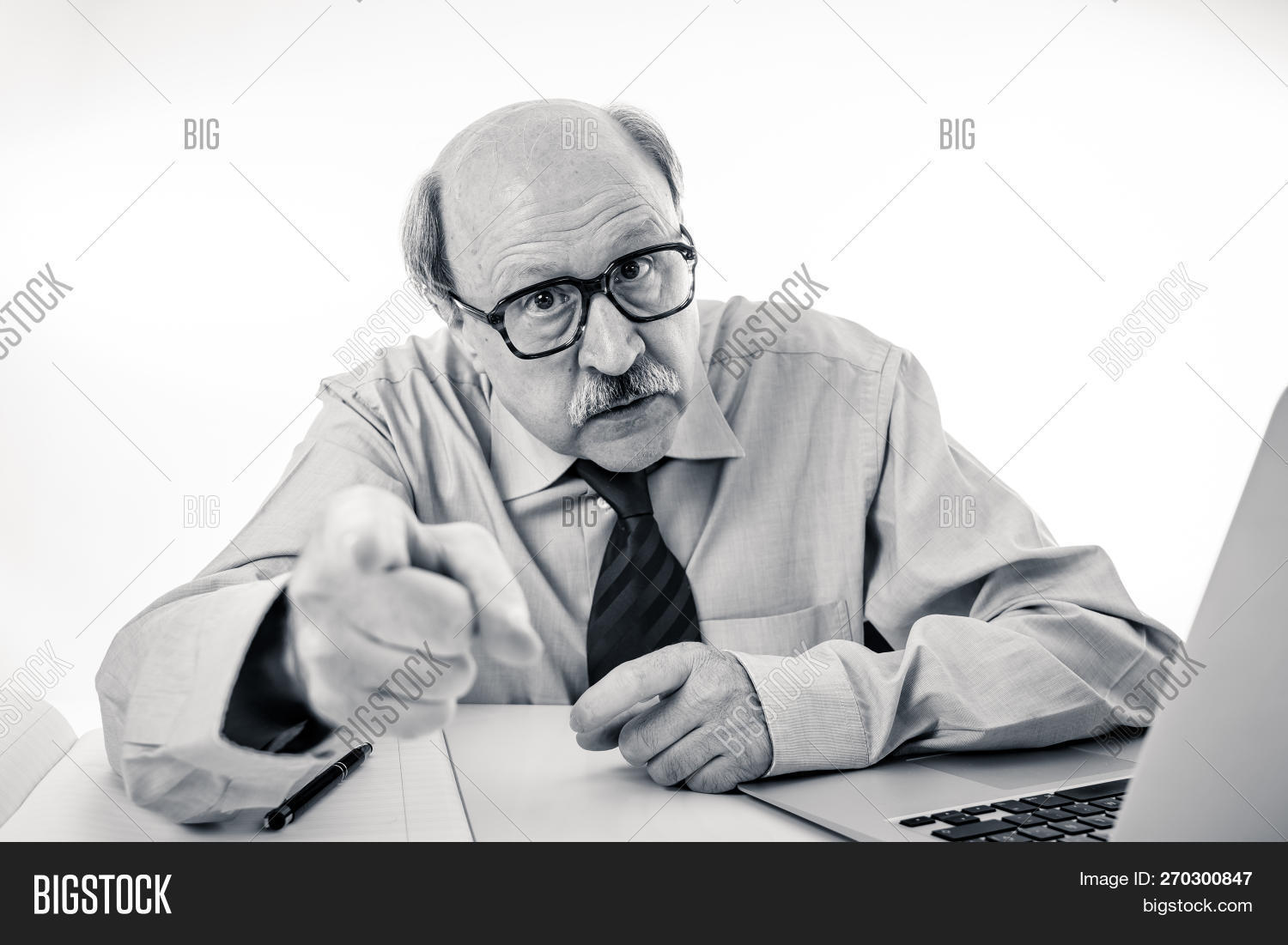 Angry Older Boss Work Image & Photo (Free Trial) | Bigstock