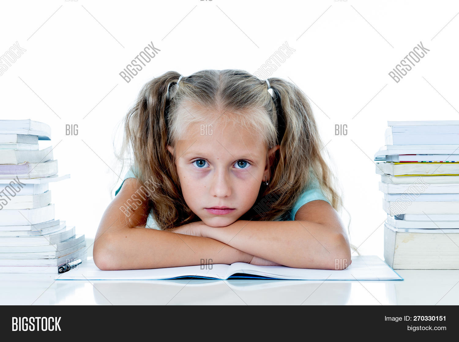 Stressed School Girl Image & Photo (Free Trial) | Bigstock