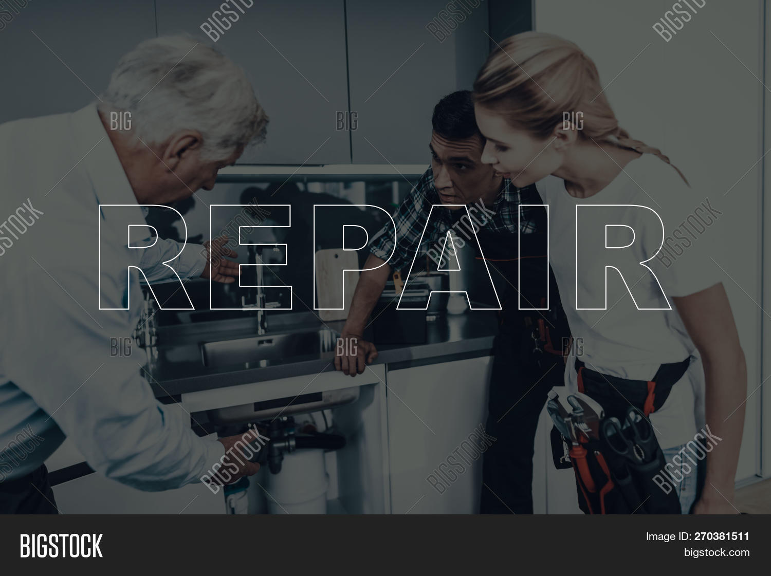 Two Plumbers Working. Image & Photo (Free Trial) | Bigstock