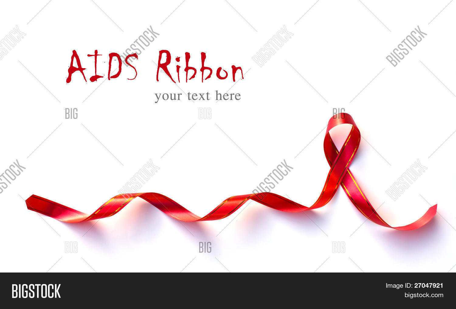 Red Support Ribbon On Image & Photo (Free Trial) | Bigstock