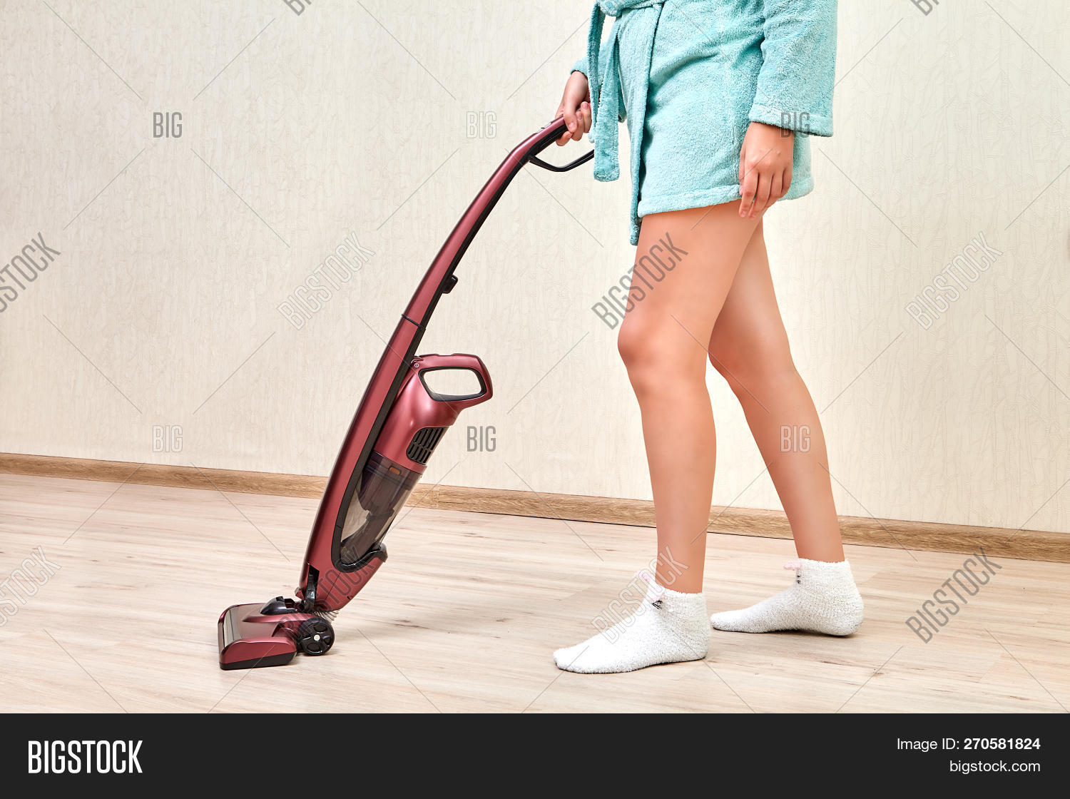 Cleaning Woman Blue Image & Photo (Free Trial) | Bigstock