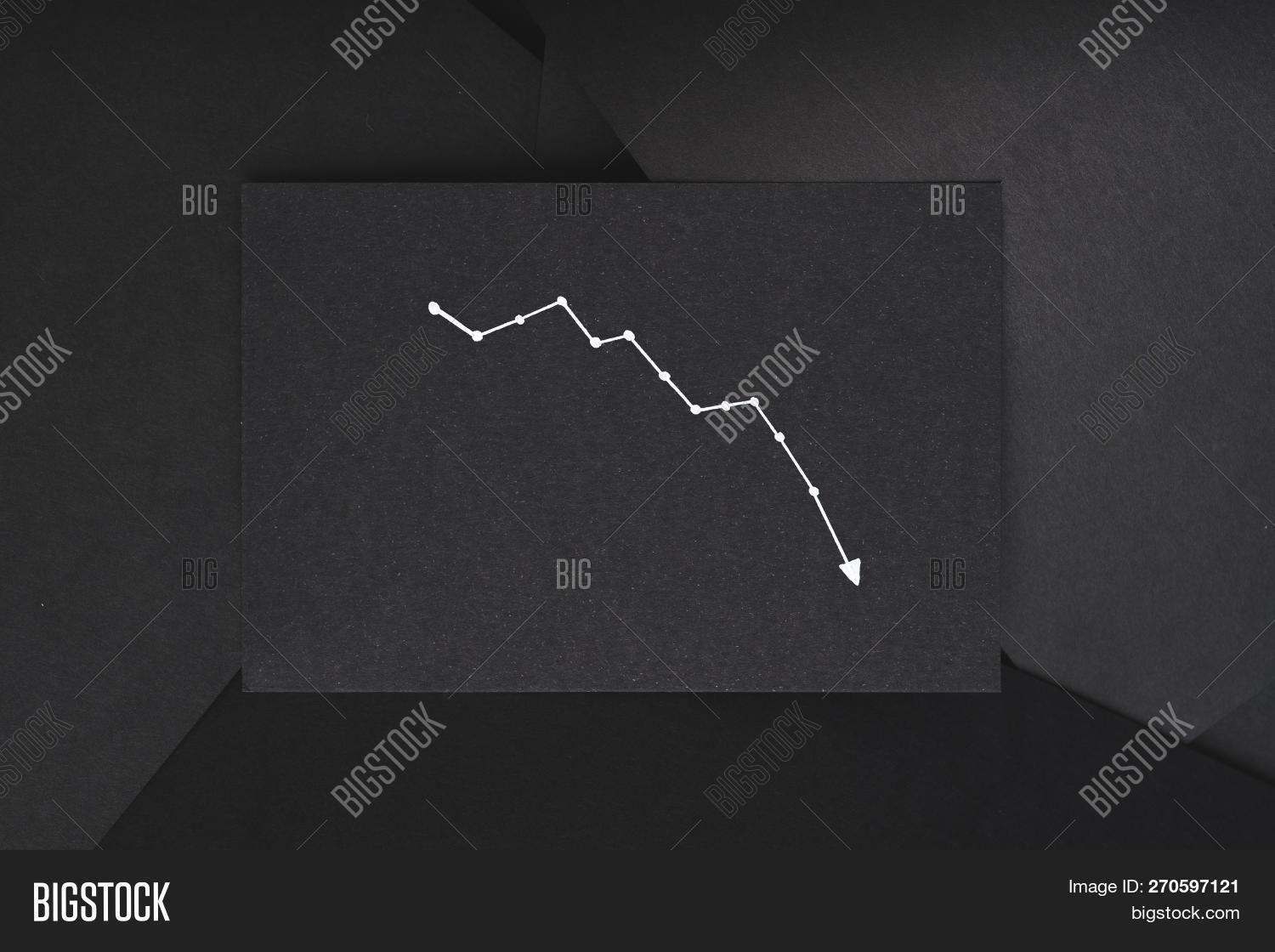 Graph On Black Image & Photo (Free Trial) | Bigstock