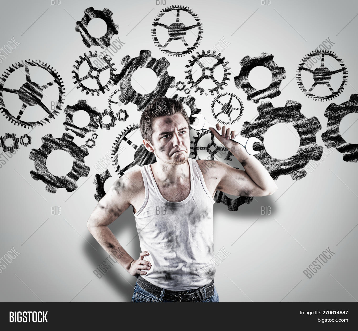 Confused Mechanic Image & Photo (Free Trial) | Bigstock