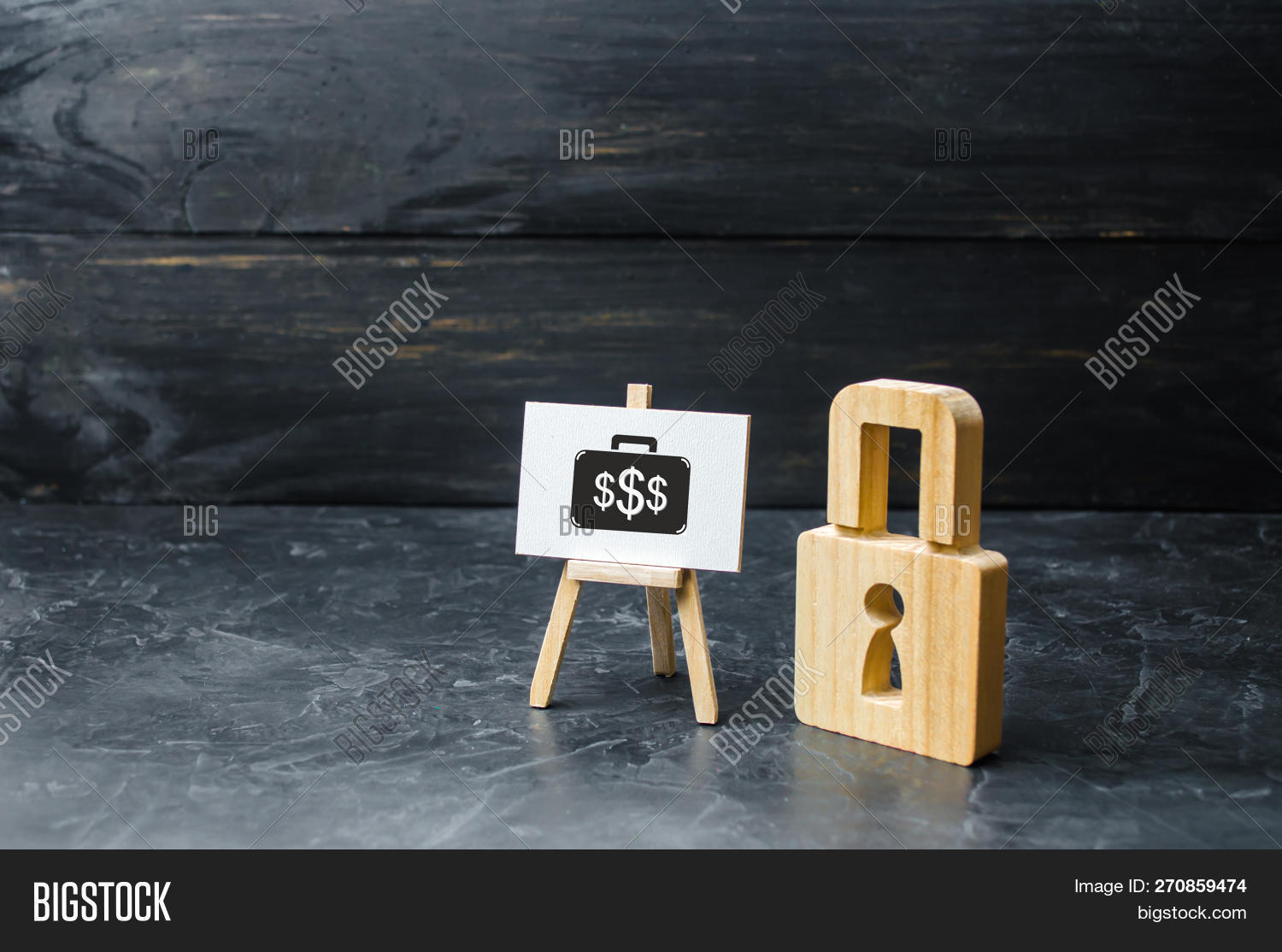 Wooden Padlock Sign Image & Photo (Free Trial) | Bigstock