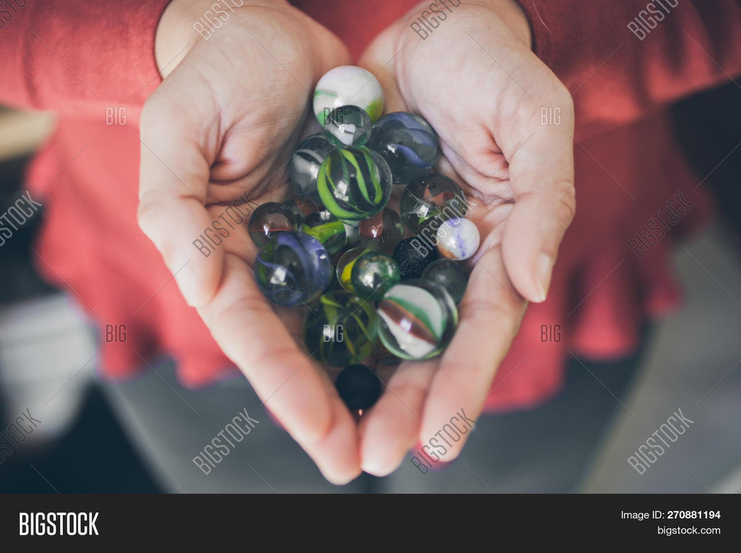 Marbles Hand. Colorful Image & Photo (Free Trial) | Bigstock