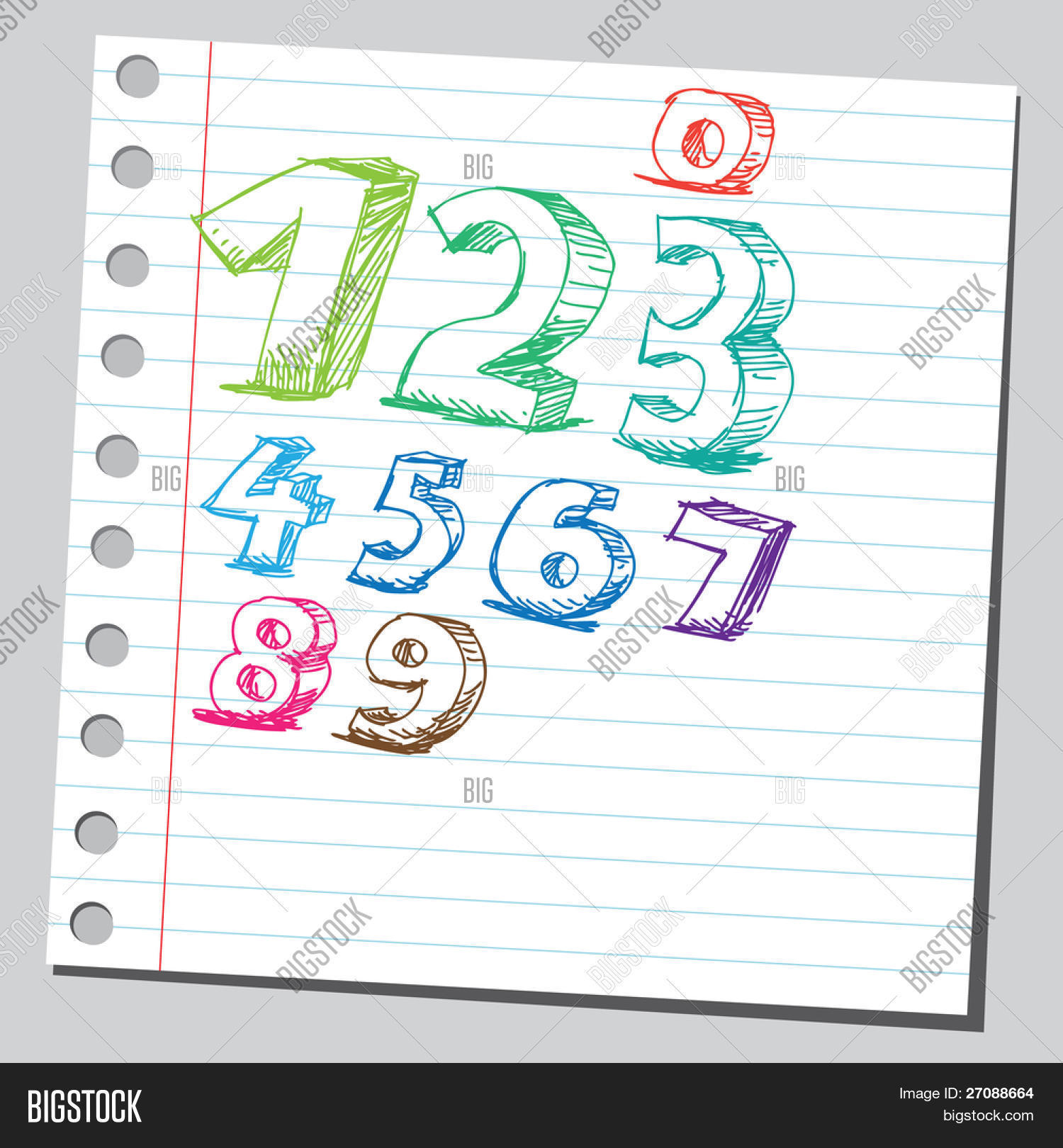 Scribble Colored Vector & Photo (Free Trial) | Bigstock