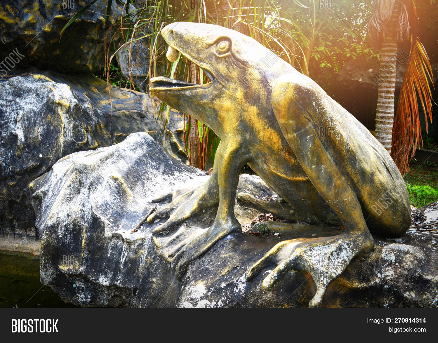 Frog Statue Garden / Image & Photo (Free Trial) | Bigstock
