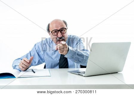 Angry Older Boss Work Image & Photo (Free Trial) | Bigstock