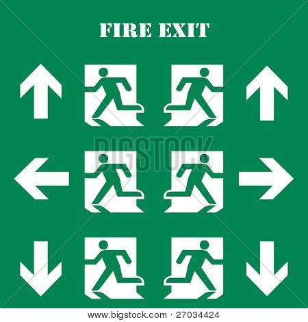 Collection Fire Exit Image & Photo (Free Trial) | Bigstock