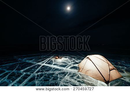 Fire On Ice Night. Image & Photo (Free Trial) | Bigstock