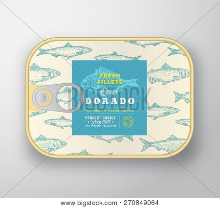 Canned Fish Label Vector & Photo (Free Trial) | Bigstock
