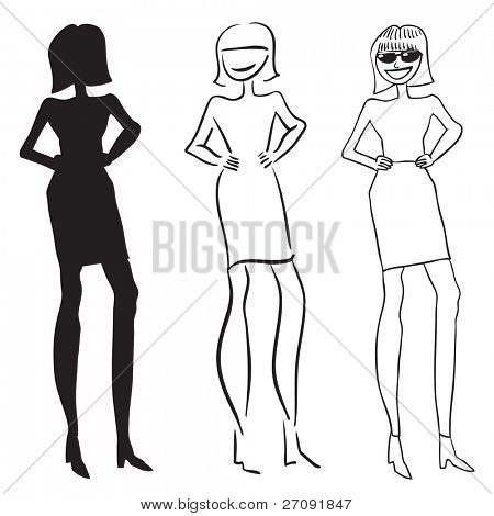 Cartoon Girl Model Vector & Photo (Free Trial) | Bigstock