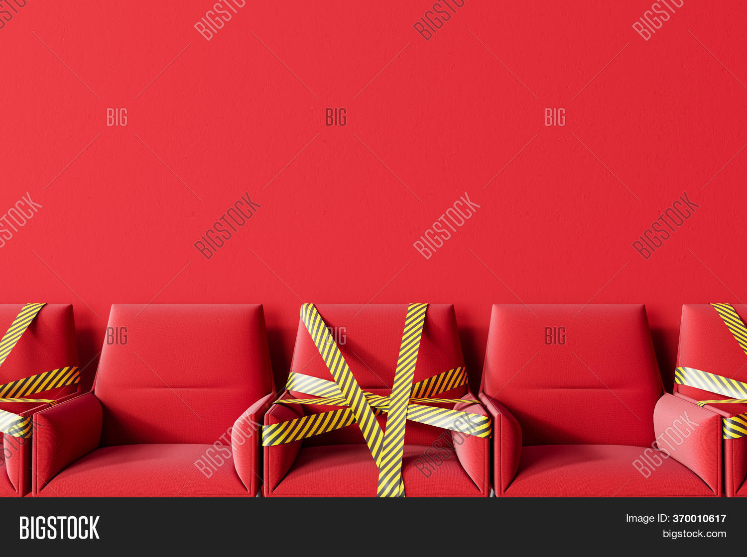 Row Red Chairs Image & Photo (Free Trial) | Bigstock
