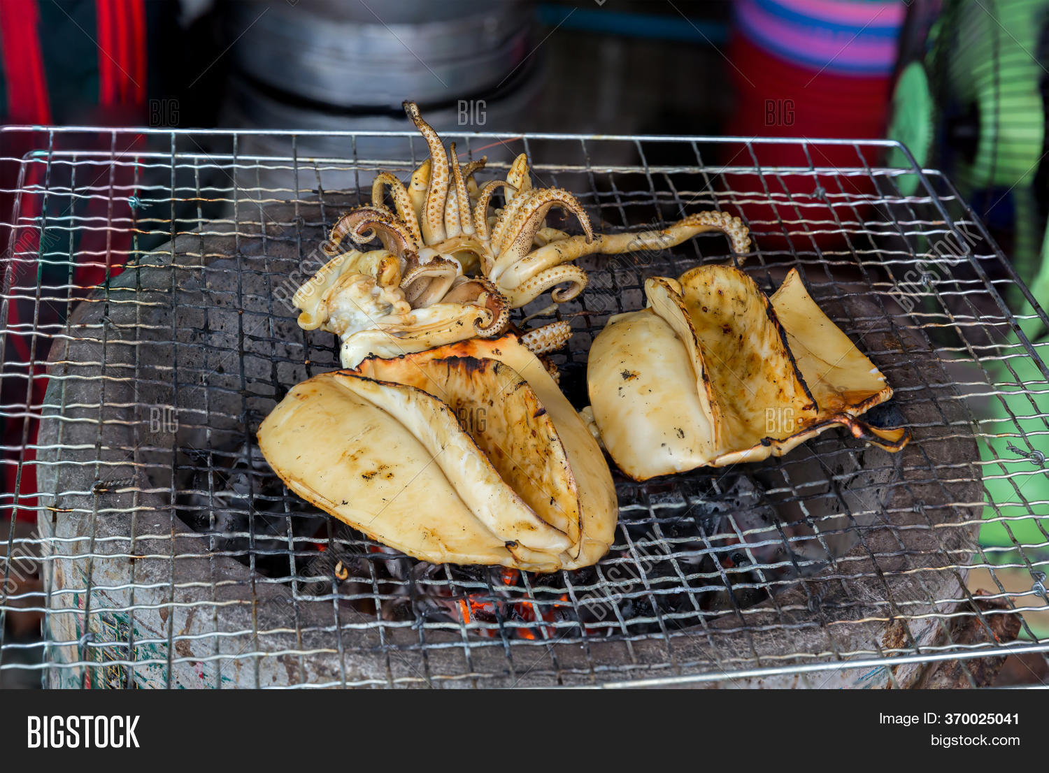 Grilled Cuttlefish On Image & Photo (Free Trial) | Bigstock
