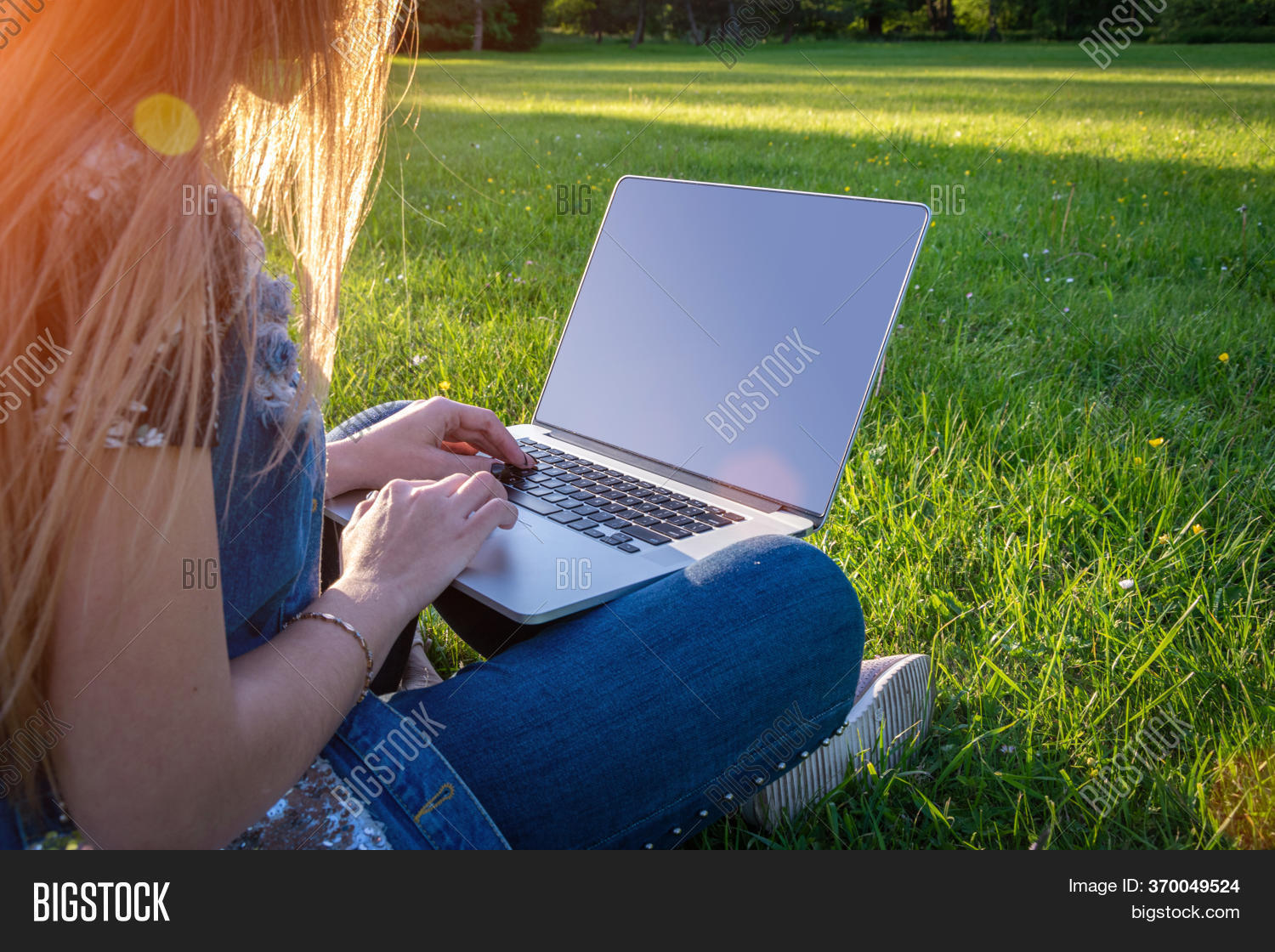 Work Laptop Outdoor. Image & Photo (Free Trial) | Bigstock