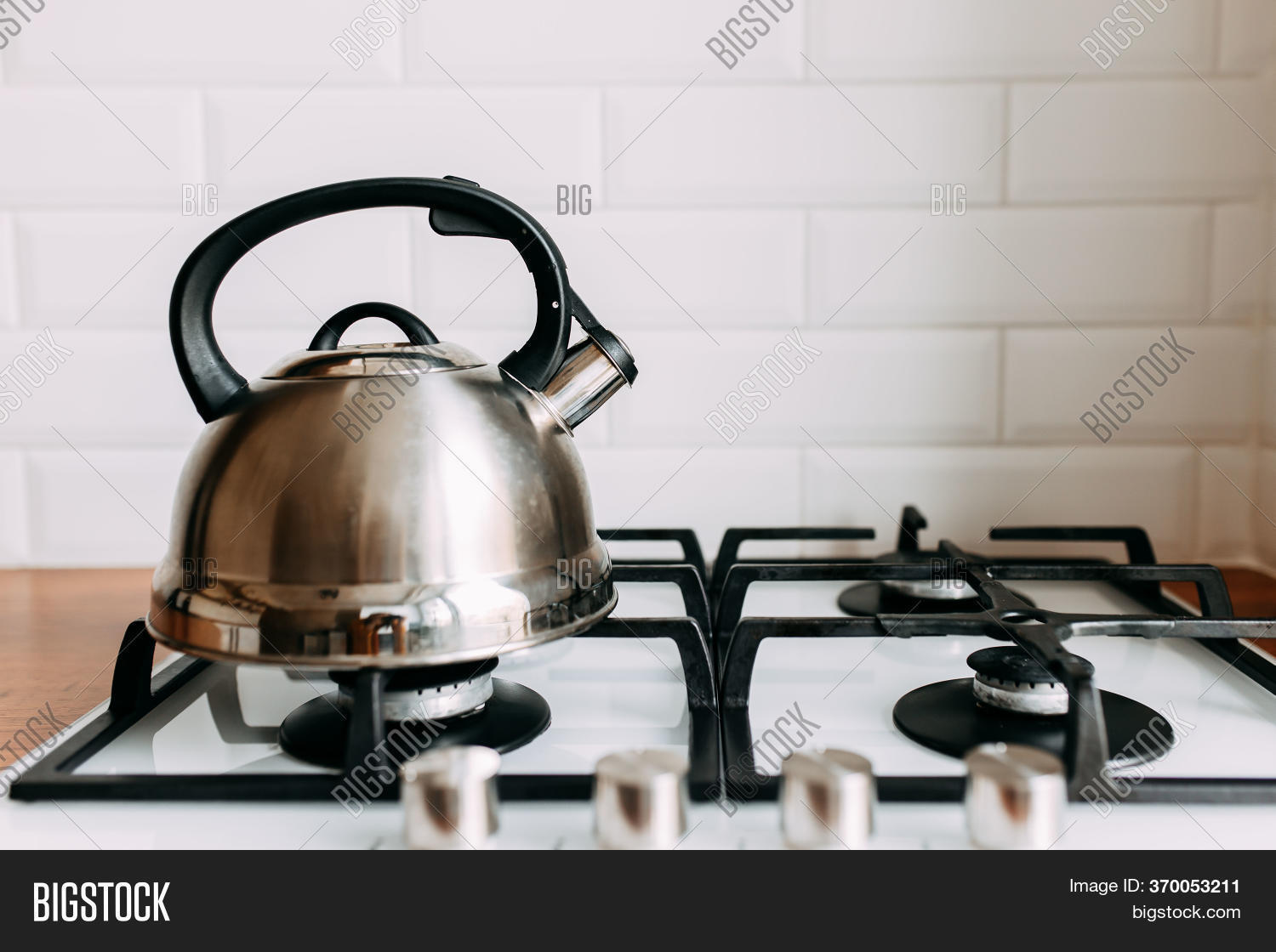 Metallic Teapot On Gas Image & Photo (Free Trial) | Bigstock
