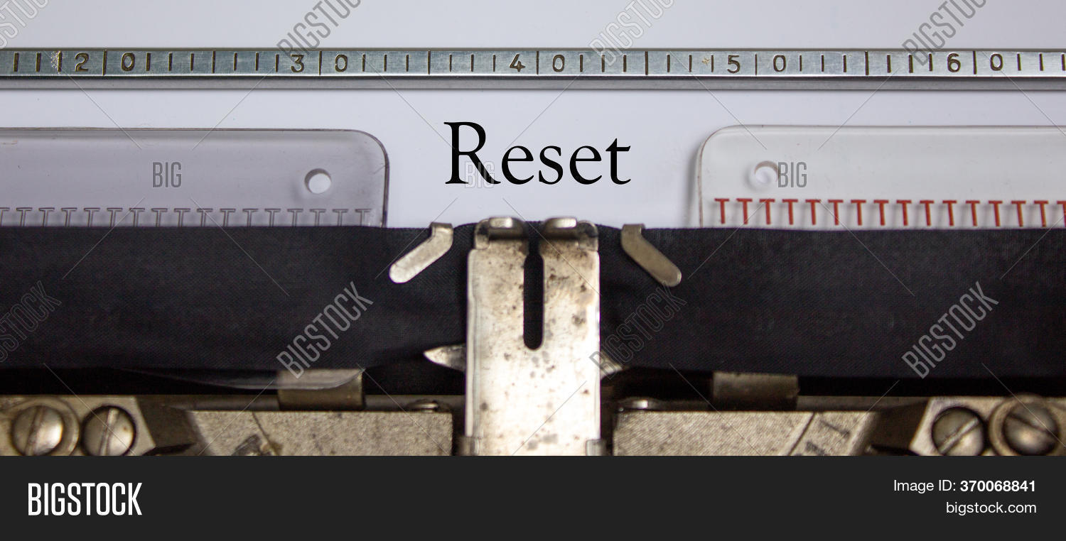 Text Reset Typed On Image & Photo (Free Trial) | Bigstock