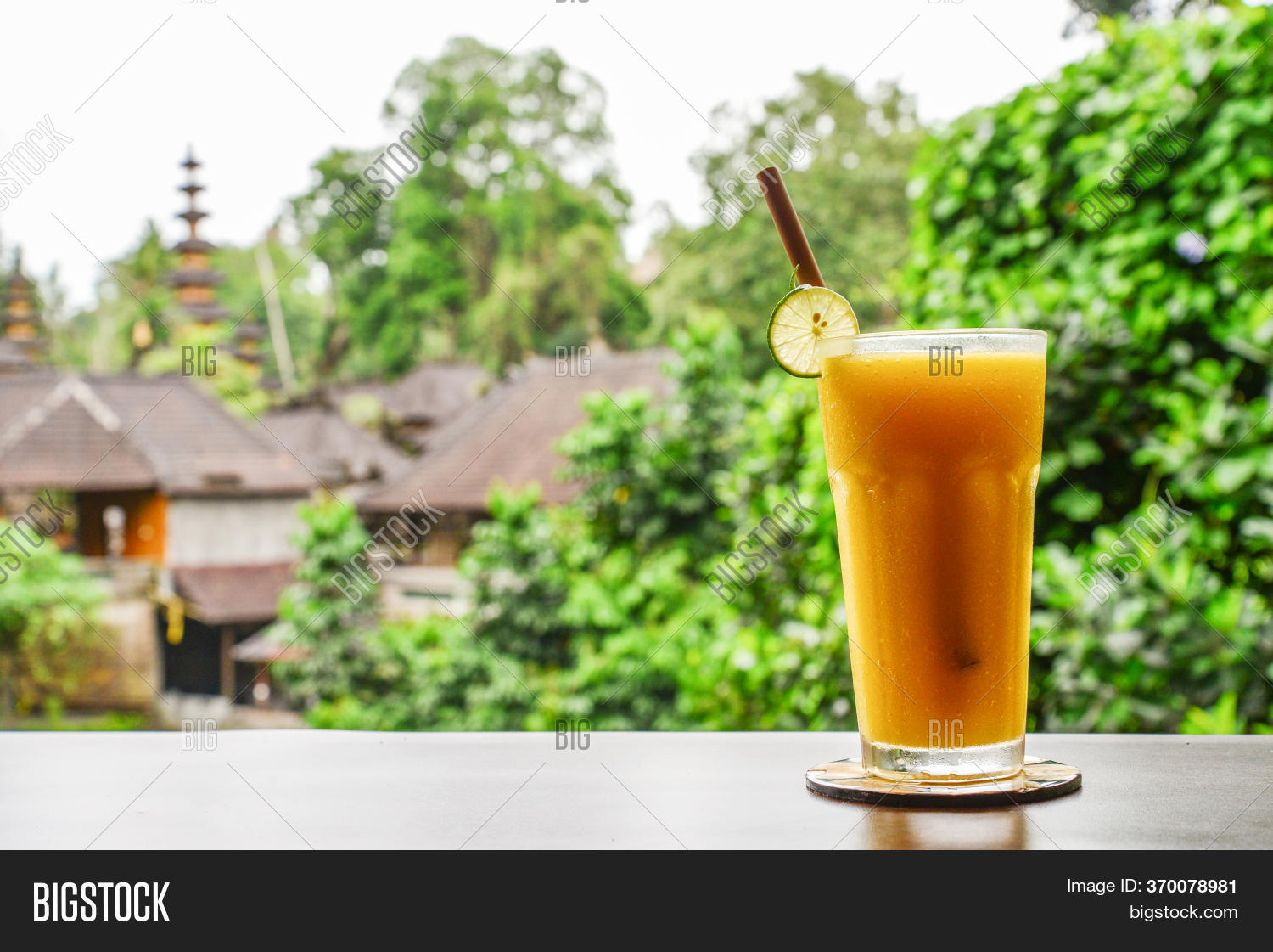 Mango Smoothie Glass Image & Photo (Free Trial) | Bigstock