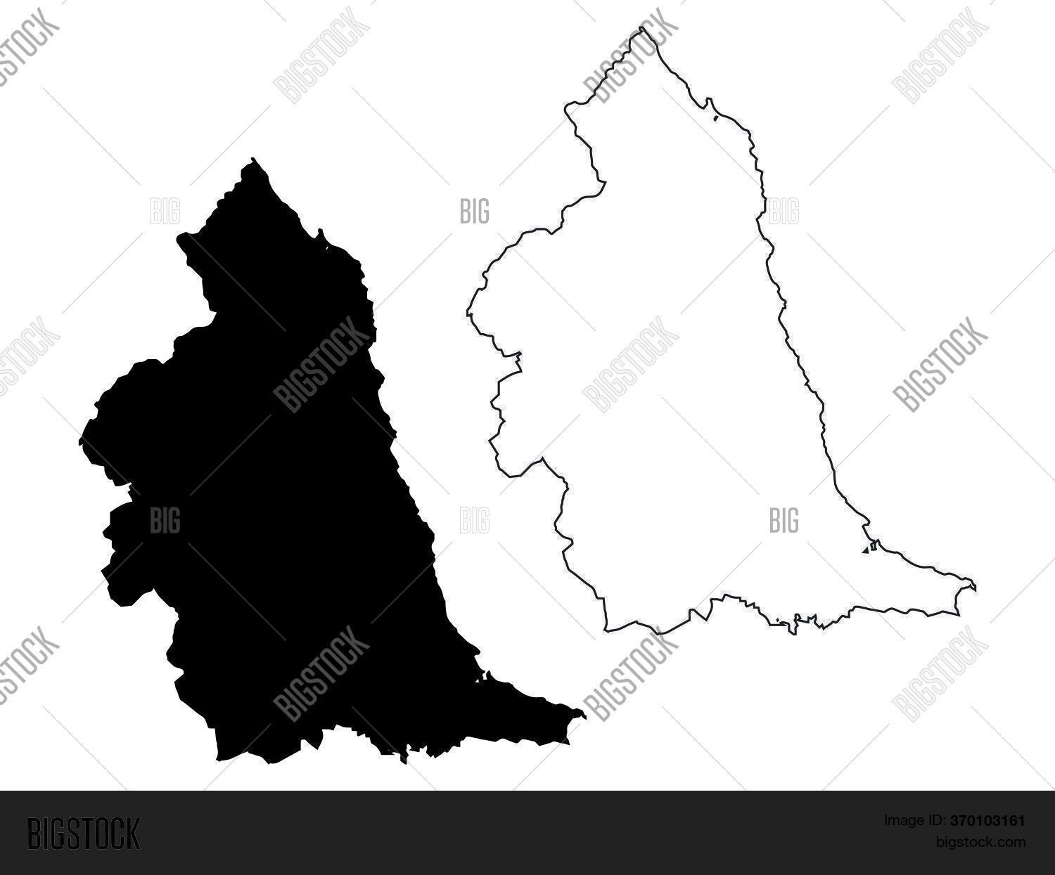 Map North East Vector & Photo (Free Trial) | Bigstock