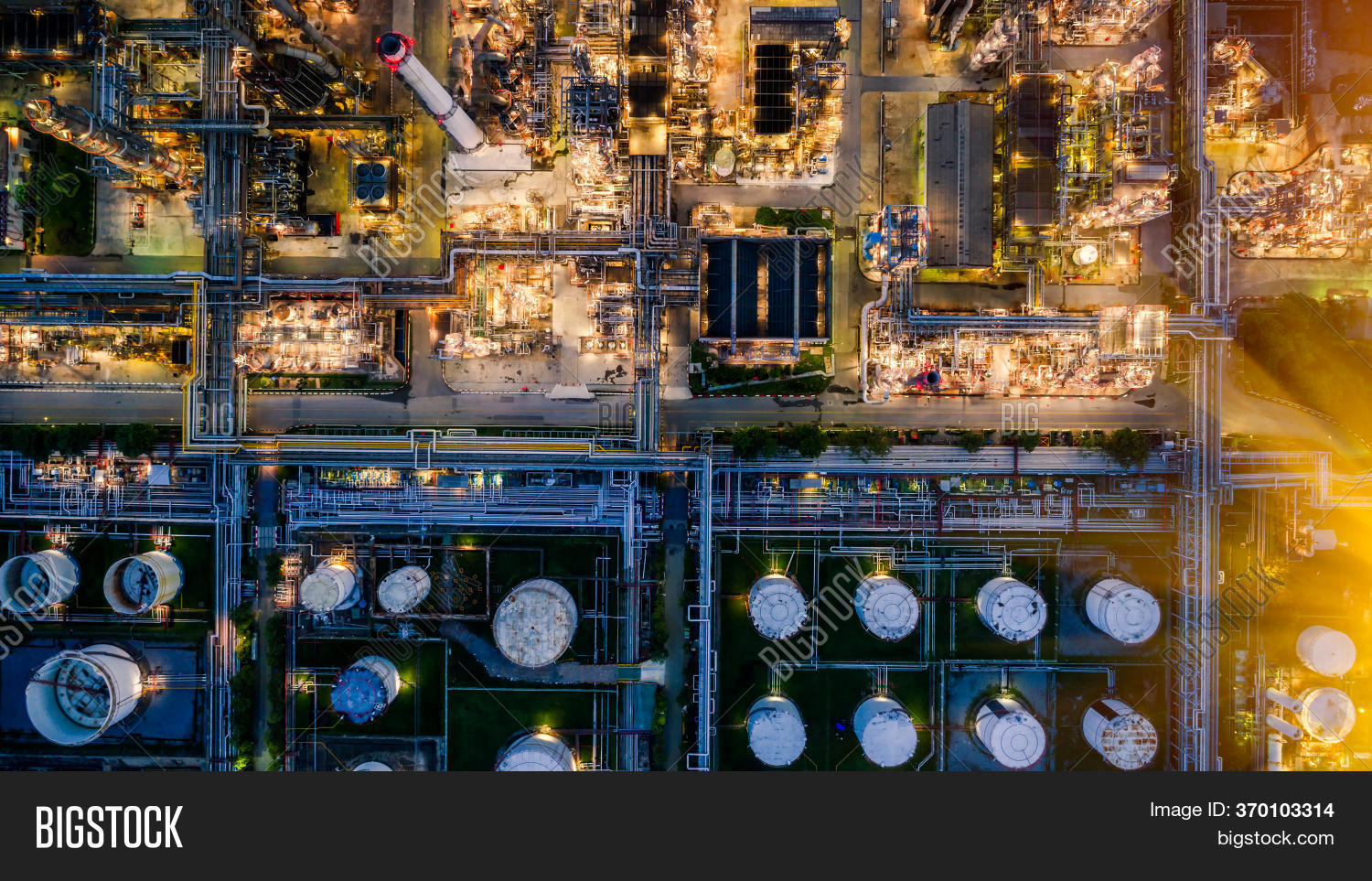 Aerial View Oil Gas Image & Photo (Free Trial) | Bigstock