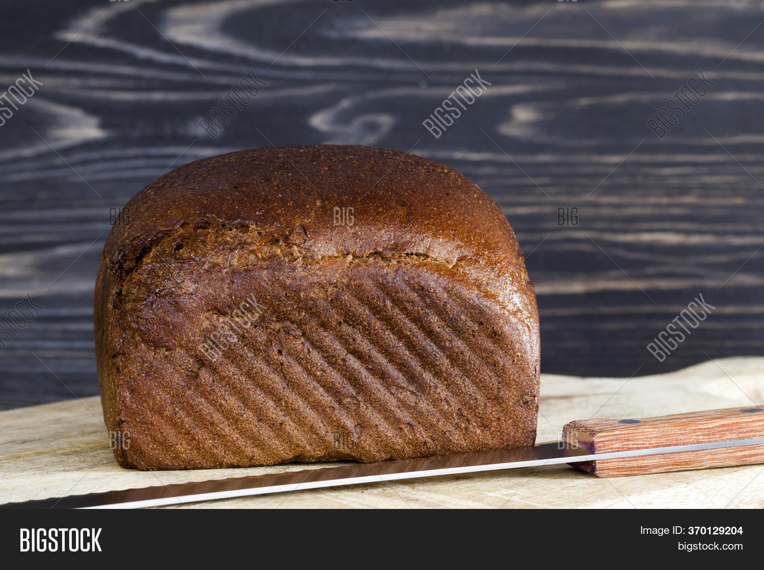 Whole Loaf Black Bread Image & Photo (Free Trial) | Bigstock