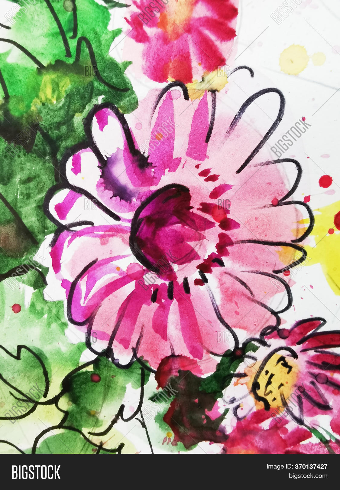 Bright Colored Daisies Image & Photo (Free Trial) | Bigstock