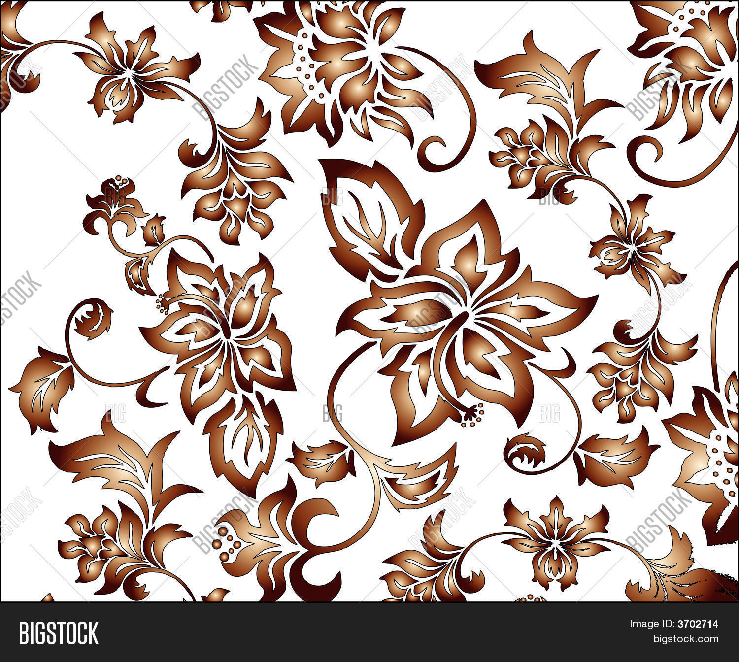 Brown Silver Flower Vector & Photo (Free Trial) | Bigstock