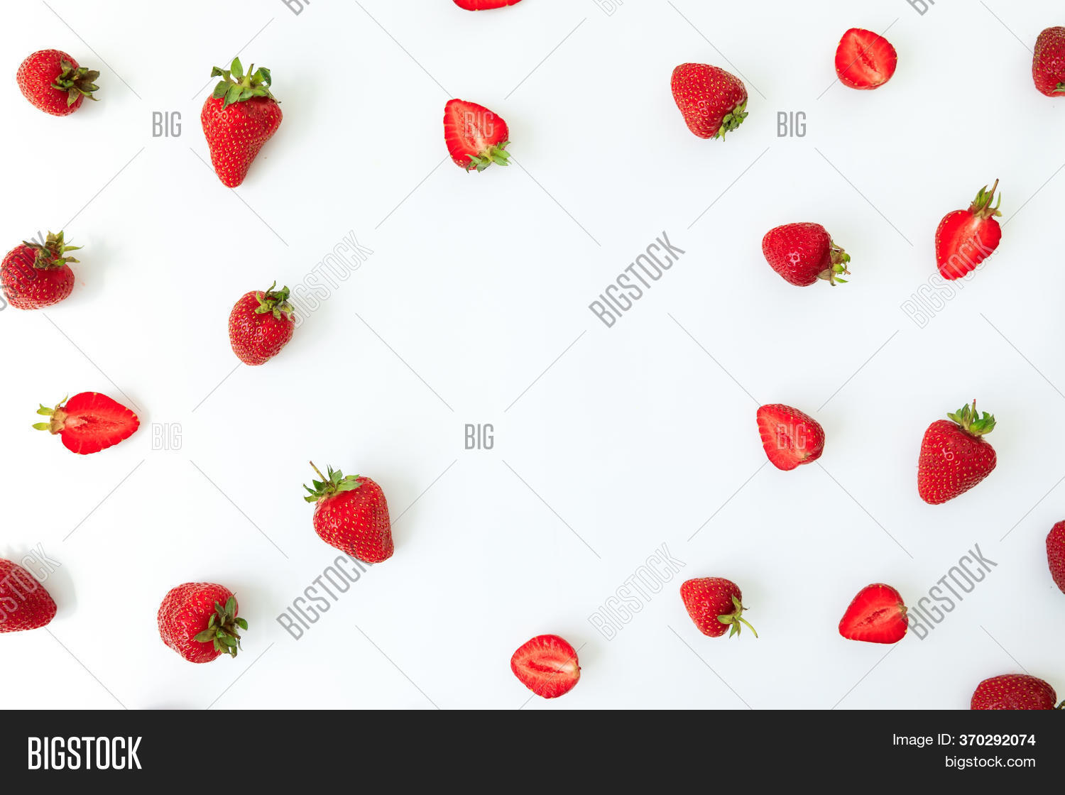 Strawberry Frame On Image & Photo (Free Trial) | Bigstock