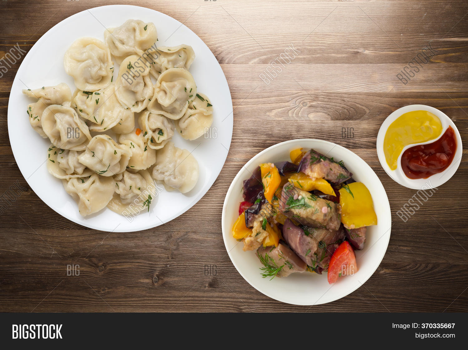 Dumplings On White Image & Photo (Free Trial) | Bigstock