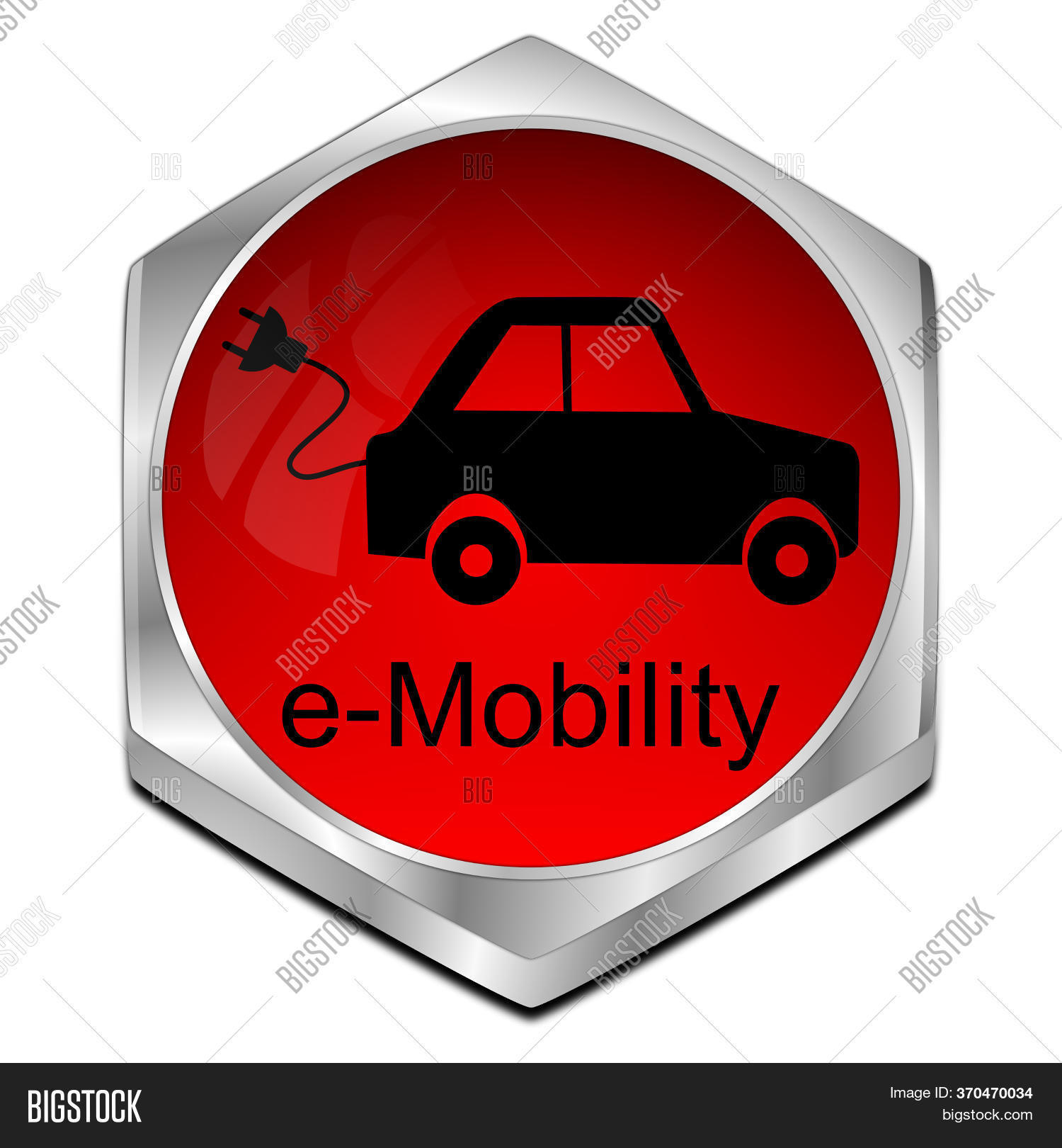 Red E-mobility Button Image & Photo (Free Trial) | Bigstock