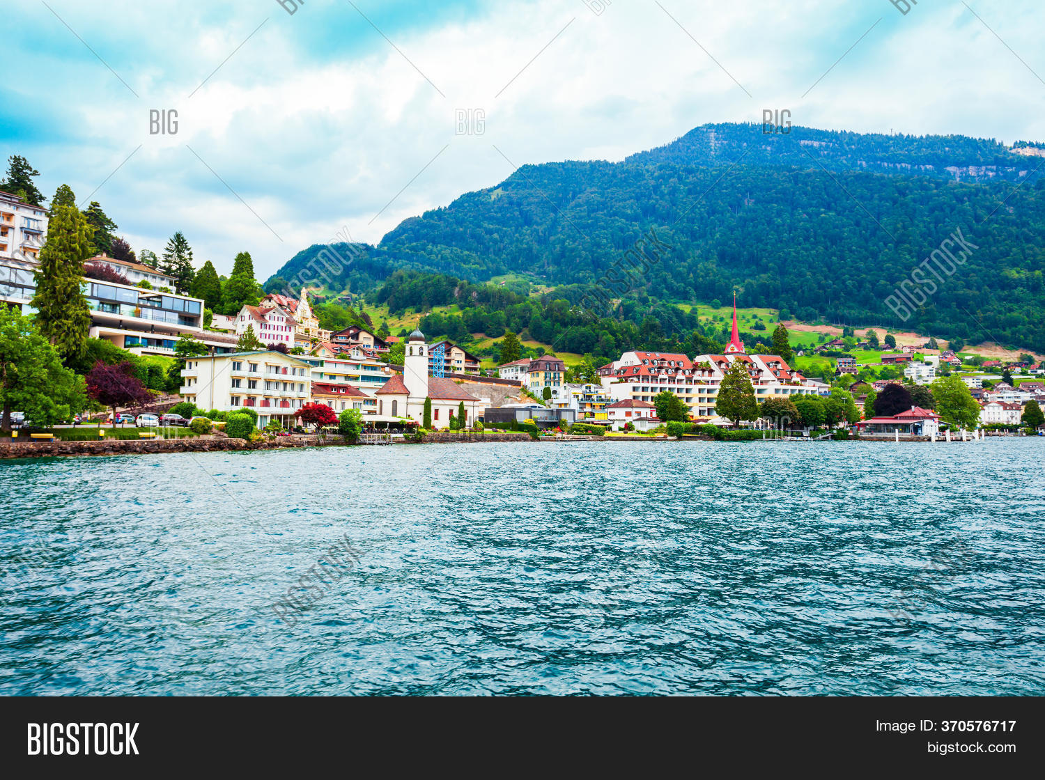 Weggis Panoramic View Image & Photo (Free Trial) | Bigstock