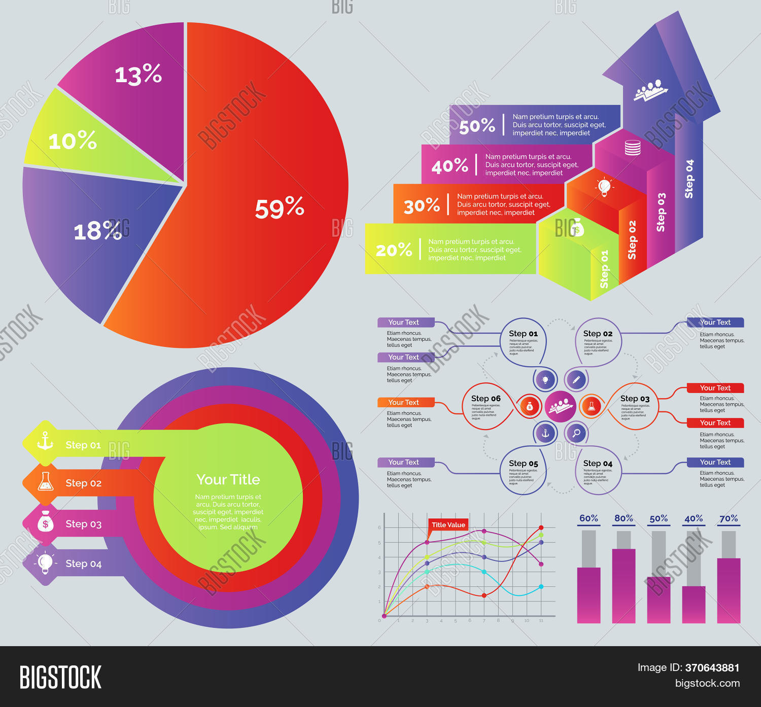 Marketing Diagram Set Image & Photo (Free Trial) | Bigstock