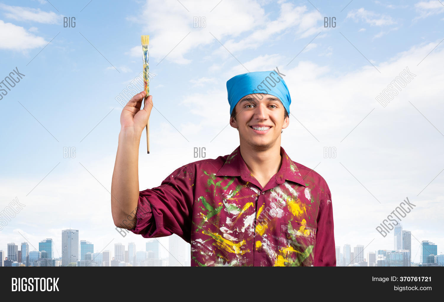 Smiling Young Painter Image & Photo (Free Trial) | Bigstock