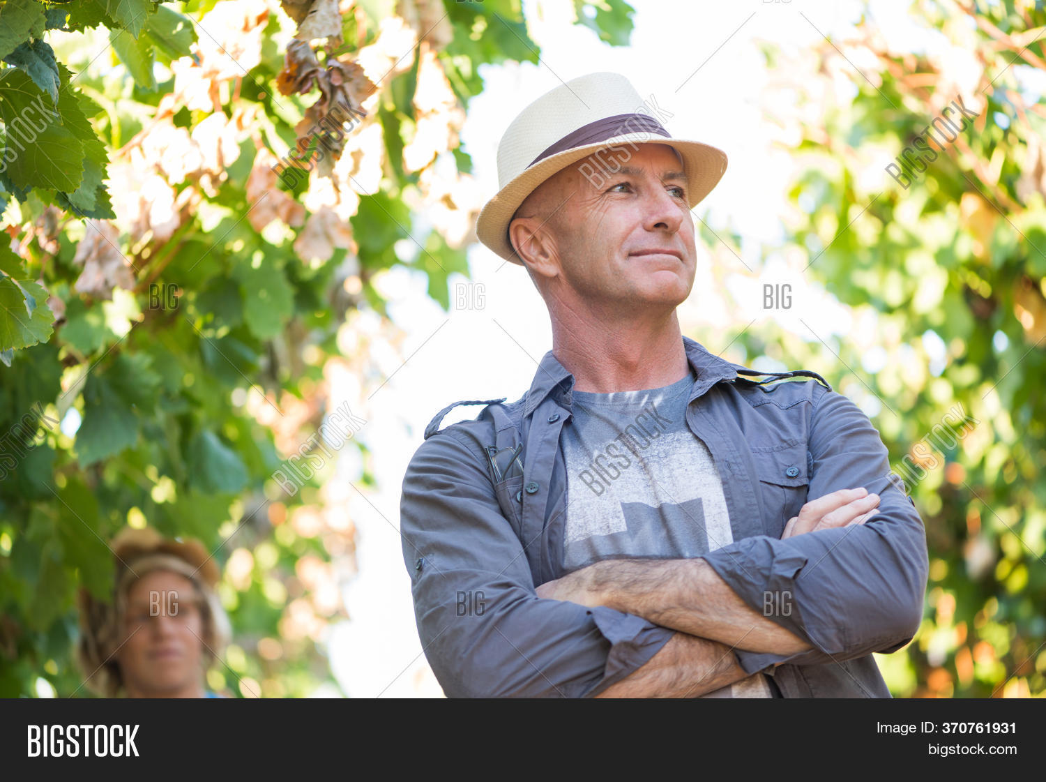 Winegrower Standing Image & Photo (Free Trial) | Bigstock