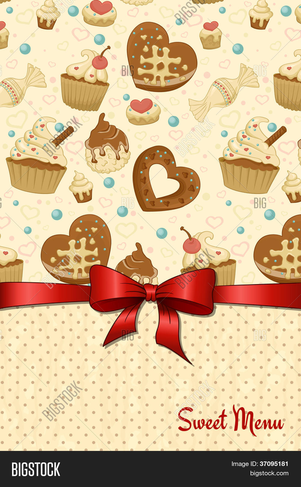 Cute Template Sweet Vector & Photo (Free Trial) | Bigstock