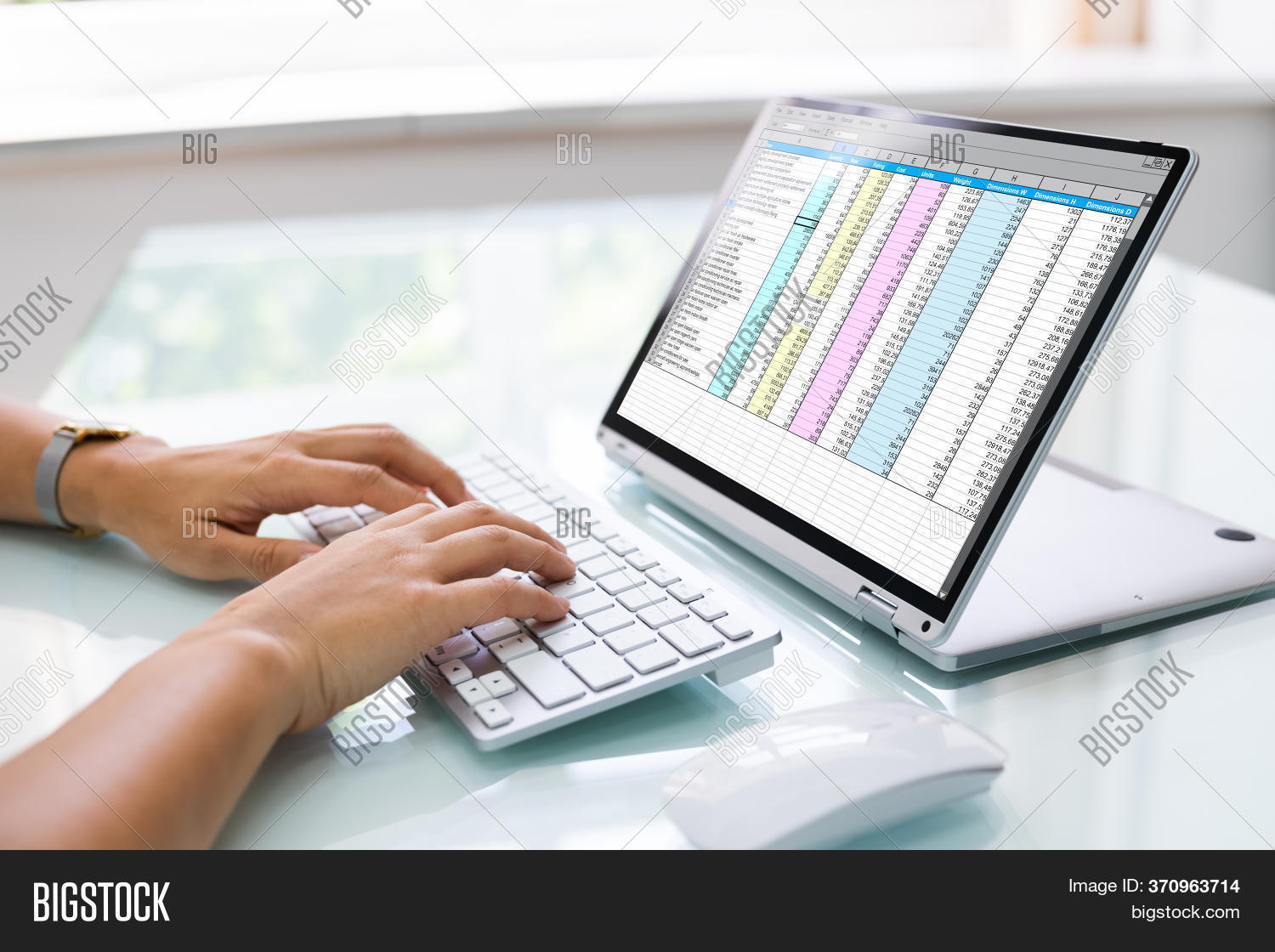 Spreadsheet On Image & Photo (Free Trial) | Bigstock