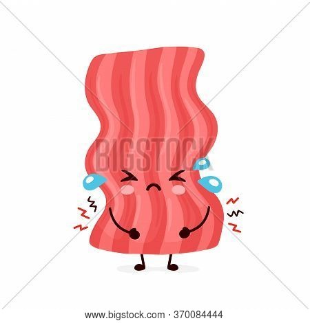 Cute Sad Funny Bacon Vector & Photo (Free Trial) | Bigstock