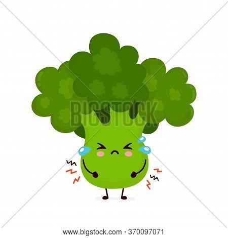 Cute Sad Cry Broccoli Vector & Photo (Free Trial) | Bigstock