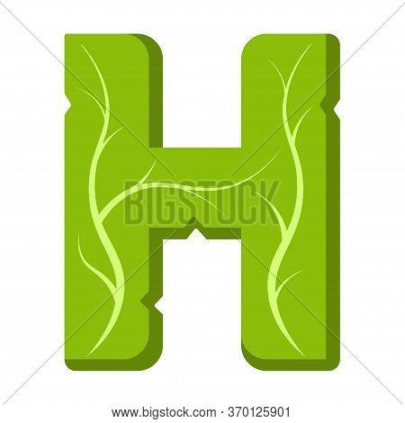 Letter H, Green Vector & Photo (Free Trial) | Bigstock