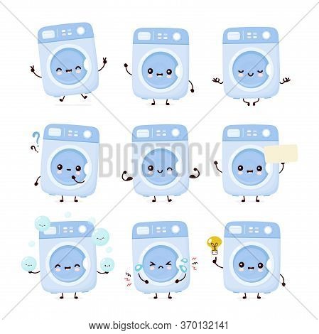 Cute Happy Washing Vector & Photo (Free Trial) | Bigstock
