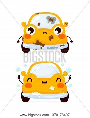 Cute Sad Dirty Happy Vector & Photo (Free Trial) | Bigstock