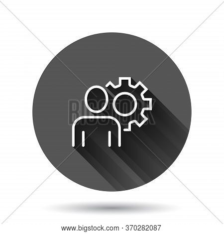 People Gear Icon Flat Vector & Photo (Free Trial) | Bigstock