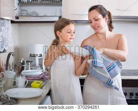 Little Girl Washing Image & Photo (Free Trial) | Bigstock