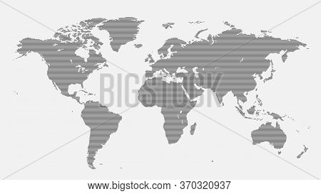 World Map Horizontal Vector & Photo (Free Trial) | Bigstock