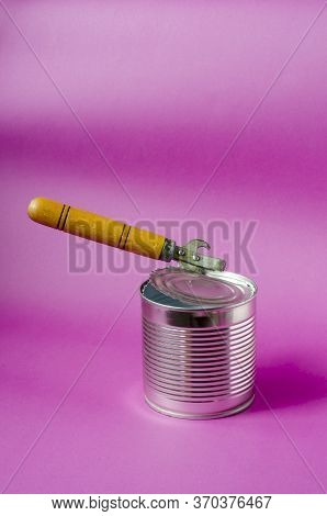 Canned Food On Purple Image & Photo (Free Trial) | Bigstock