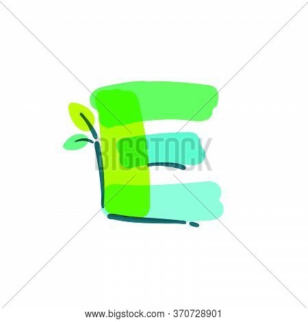 E Letter Logo Green Vector & Photo (Free Trial) | Bigstock