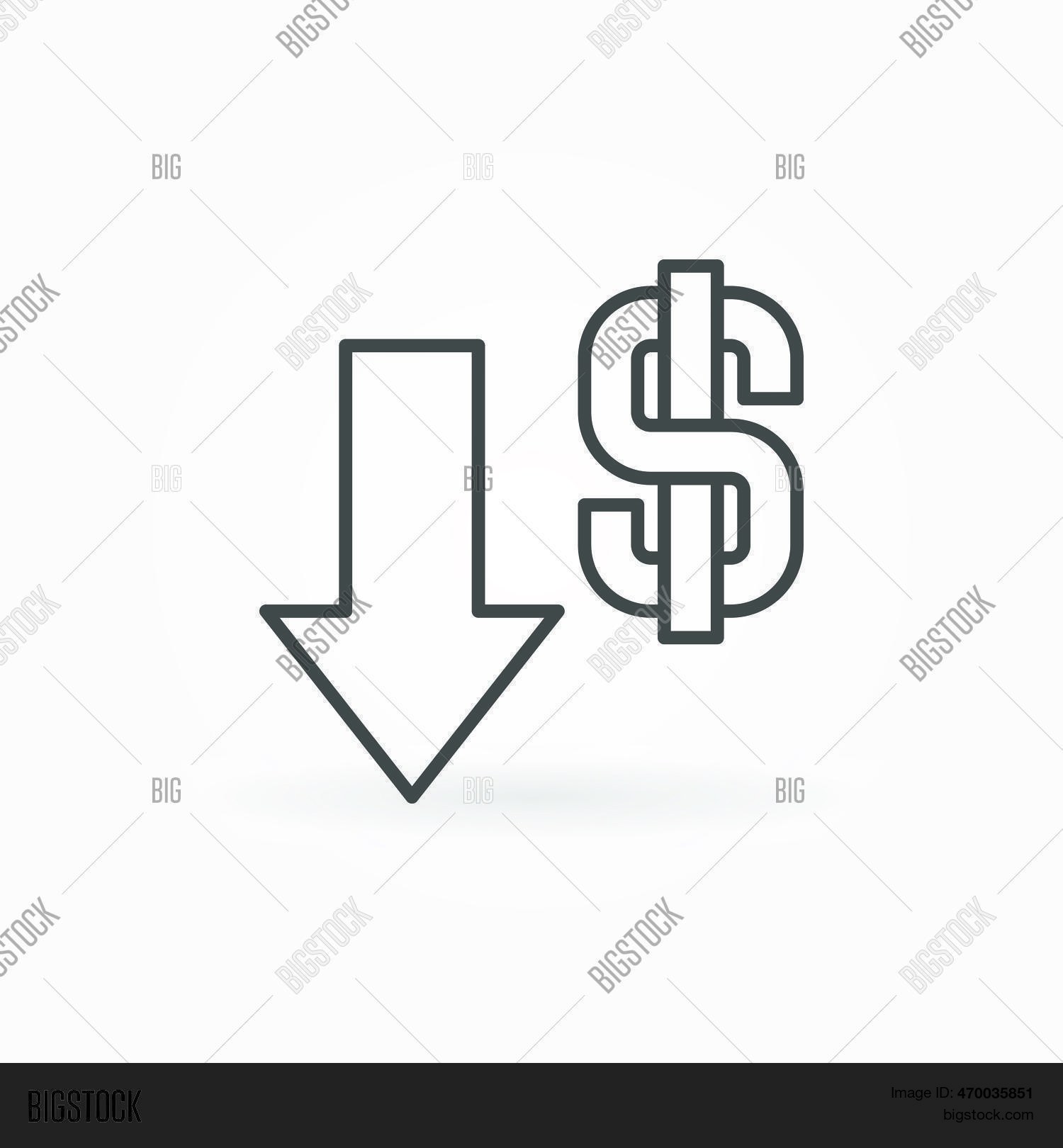 Devaluation Arrow Vector & Photo (Free Trial) | Bigstock